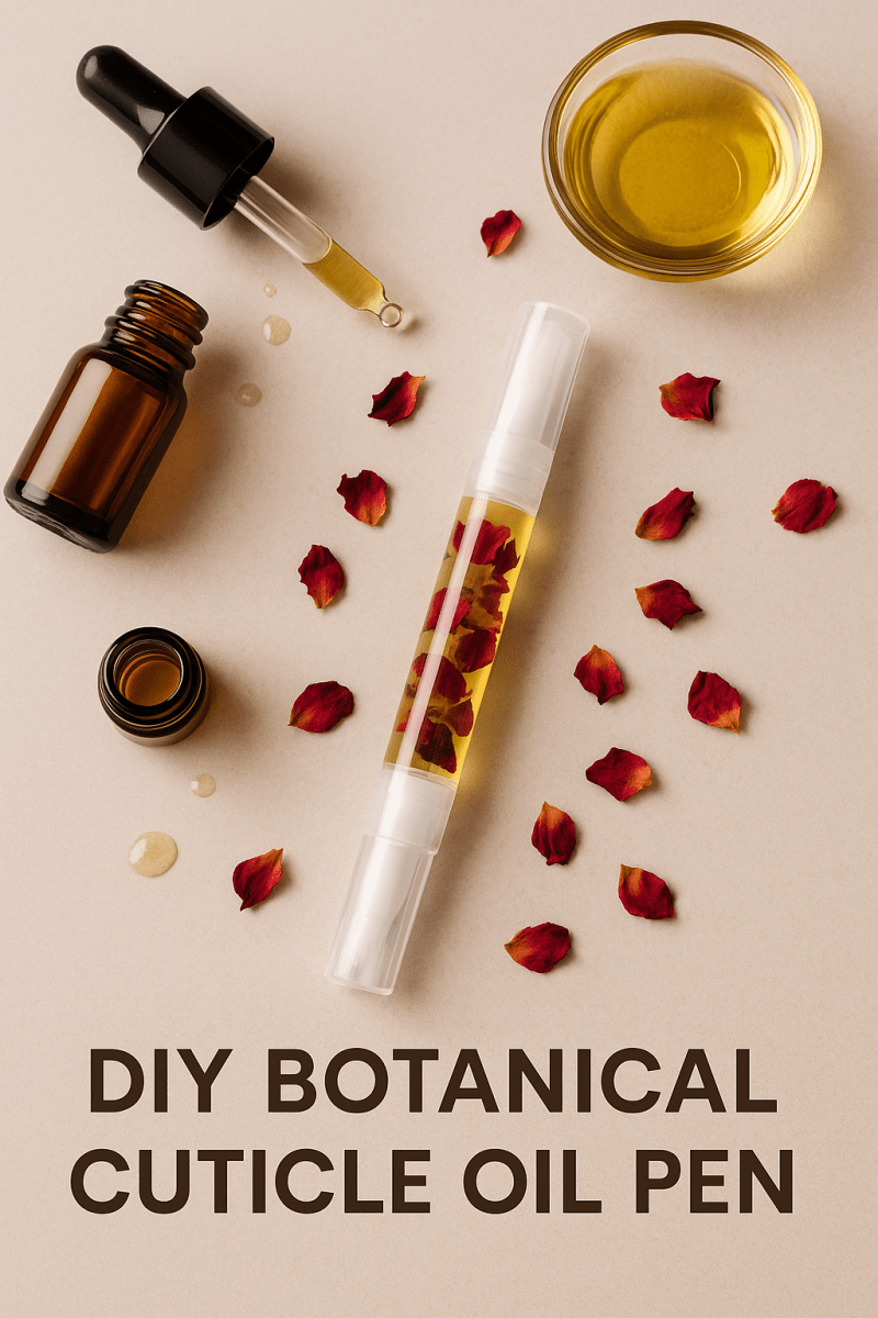 DIY Cuticle Oil Pen Recipe | Natural Nail & Cuticle Care with Botanical ...