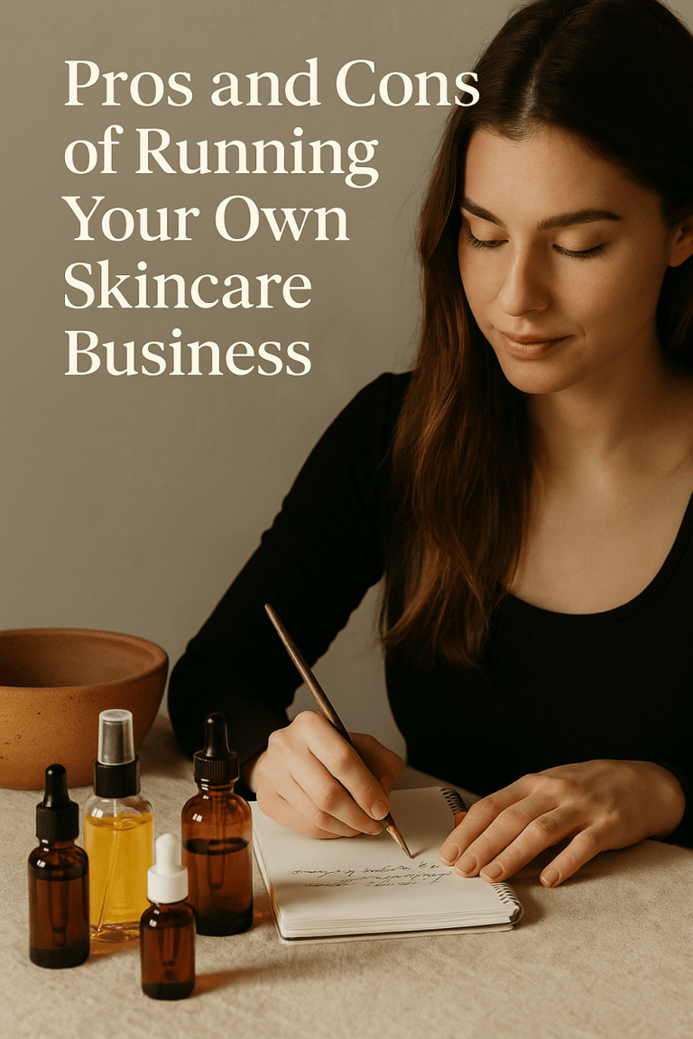 Pros and Cons of Running Your Own Skincare Business: What Every Founde
